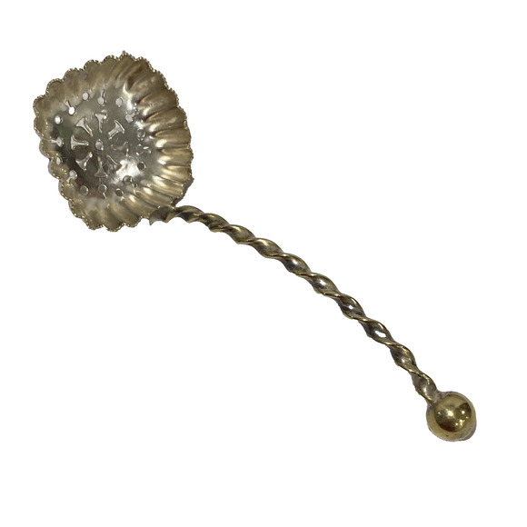 Vintage | Dining | Victorian Style Silver Sugar Sifter Spoon Twisted ...